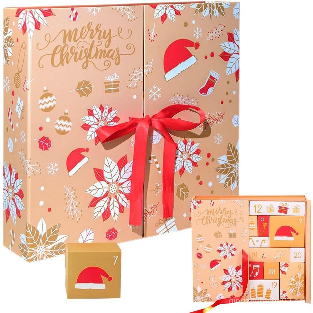 Christmas Countdown Calendar Package Wrap 2025, 24 Days Christmas ...