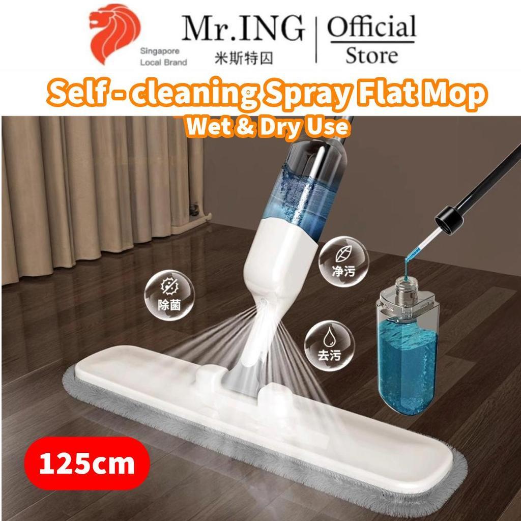 Self-Cleaning Spray Flat Mop for Wet & Dry Use - 40cm Upgraded Panel ...