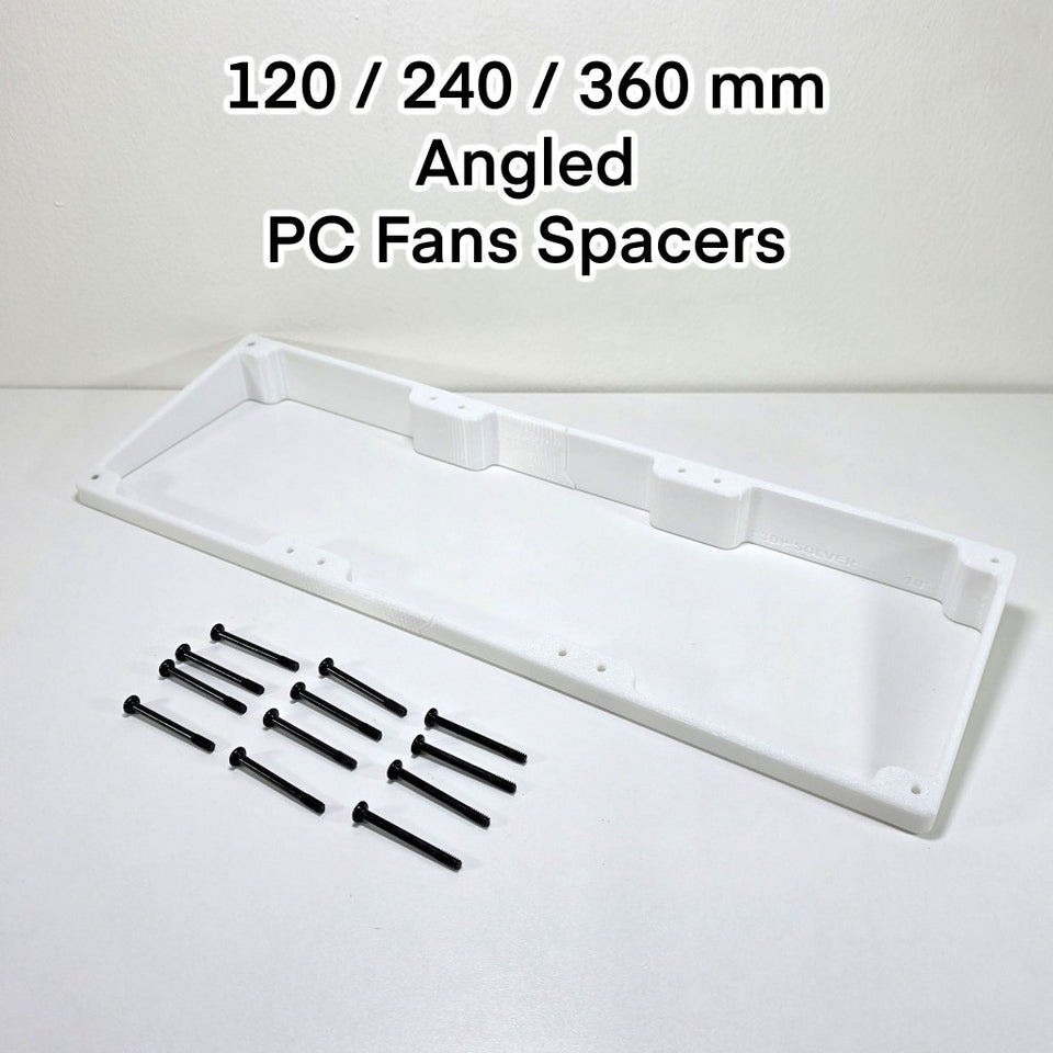 120mm Angled PC Fan Spacer Riser | Aesthetic PC Case Mod | by 3DPSolver ...