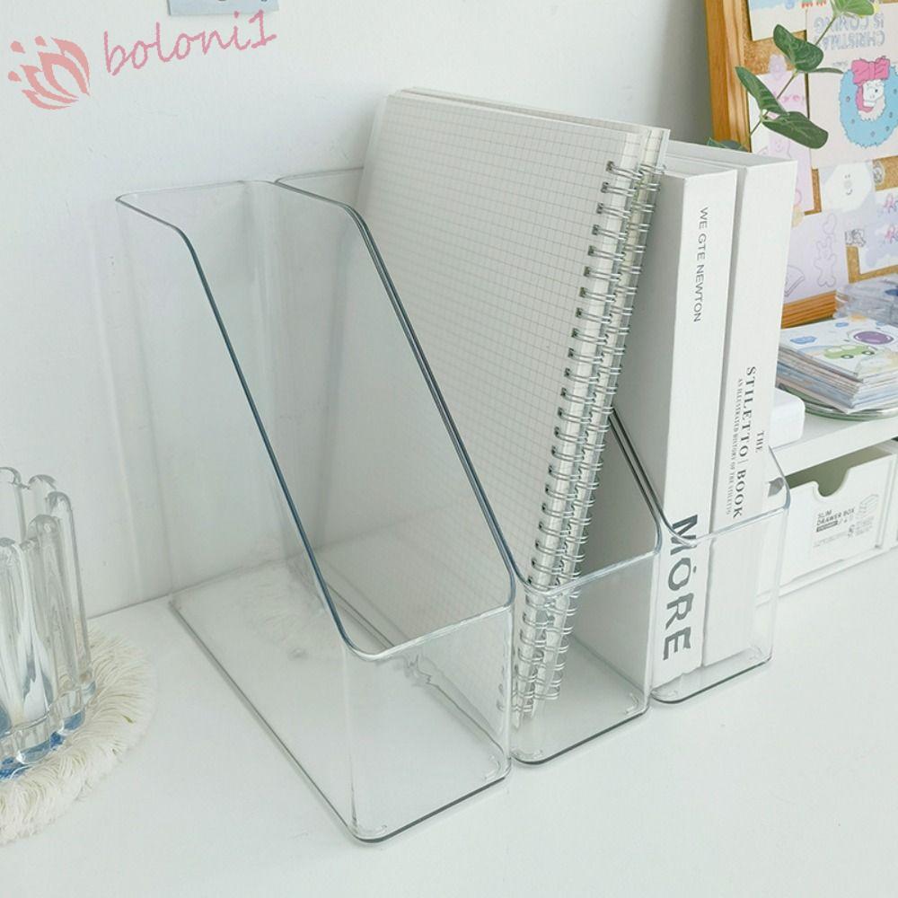 [READY STOCK] Desk Folder, Transparent PET Vertical File Folder ...