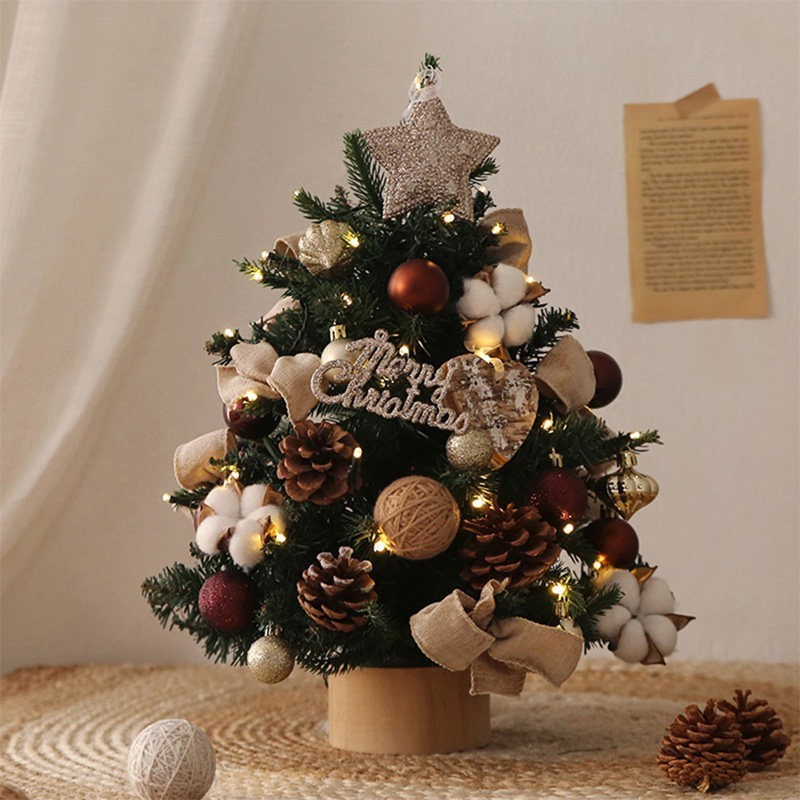 christmas tree Mini Simulation Christmas Tree Desktop New Model Set Eco ...