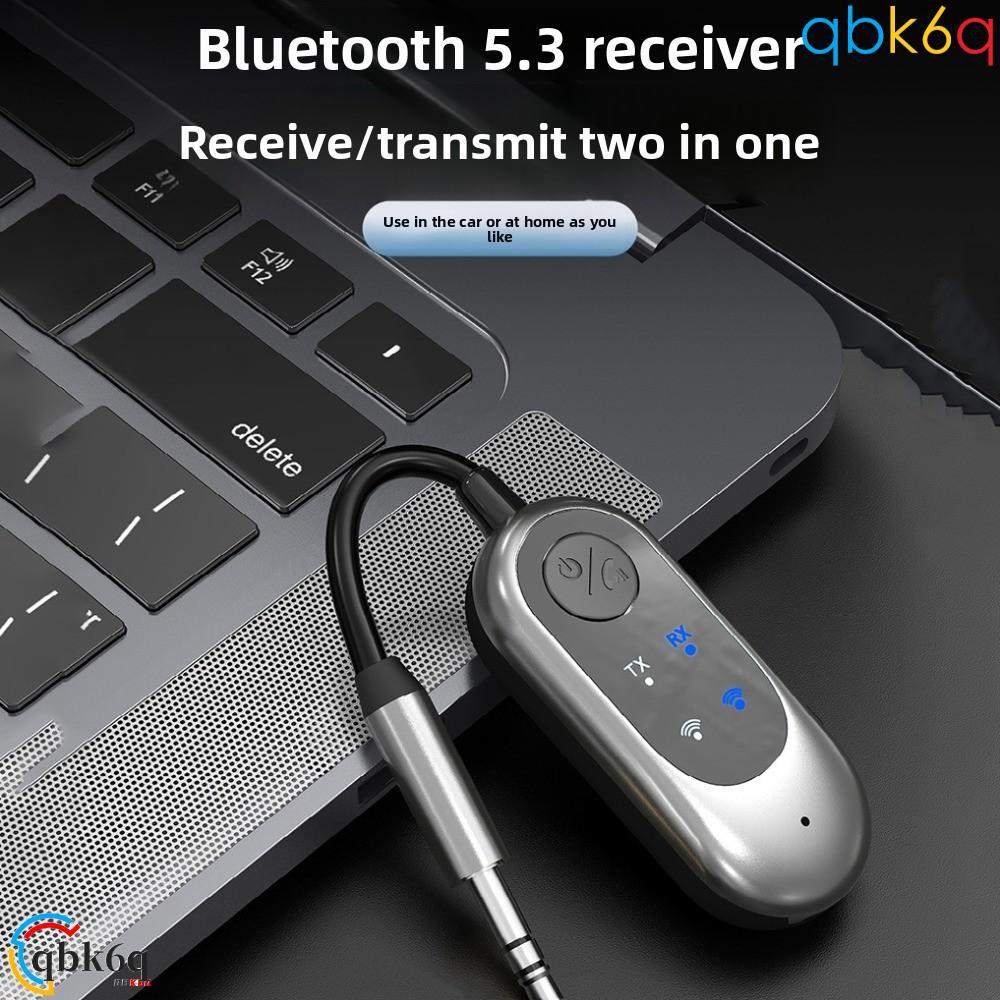 QBK6Q Bluetooth Receiver Transmitter, 3.5mm AUX Wireless Bluetooth ...
