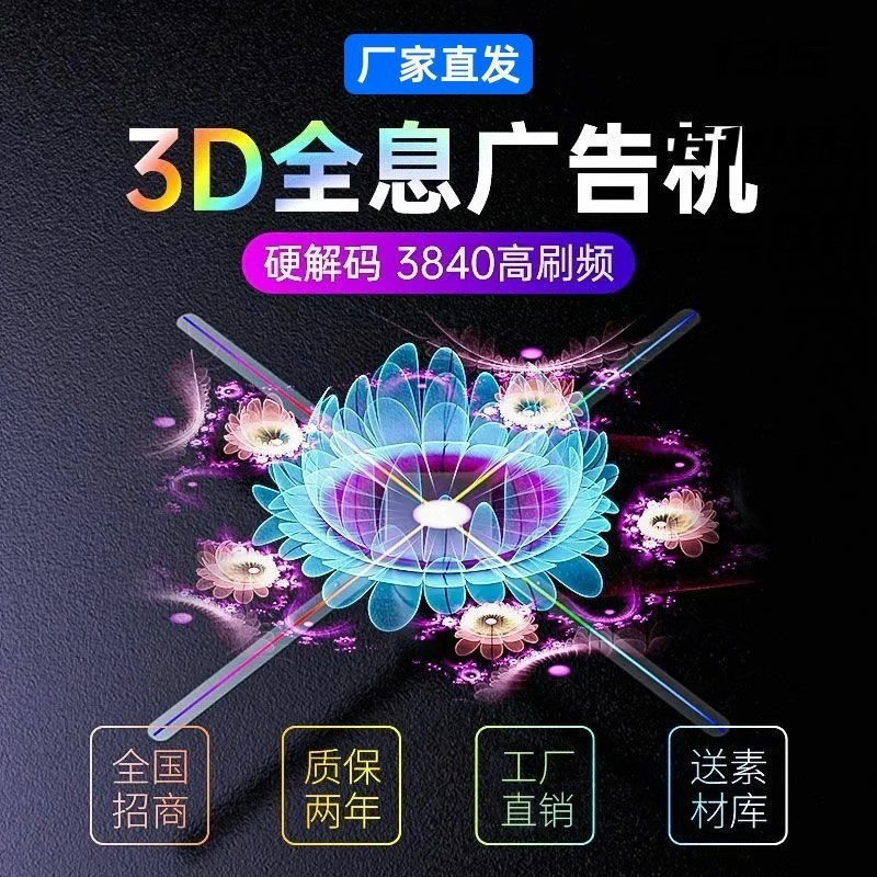 Naked Eye3D Fan Holographic Projector Aerial Imaging Three-dimensional ...