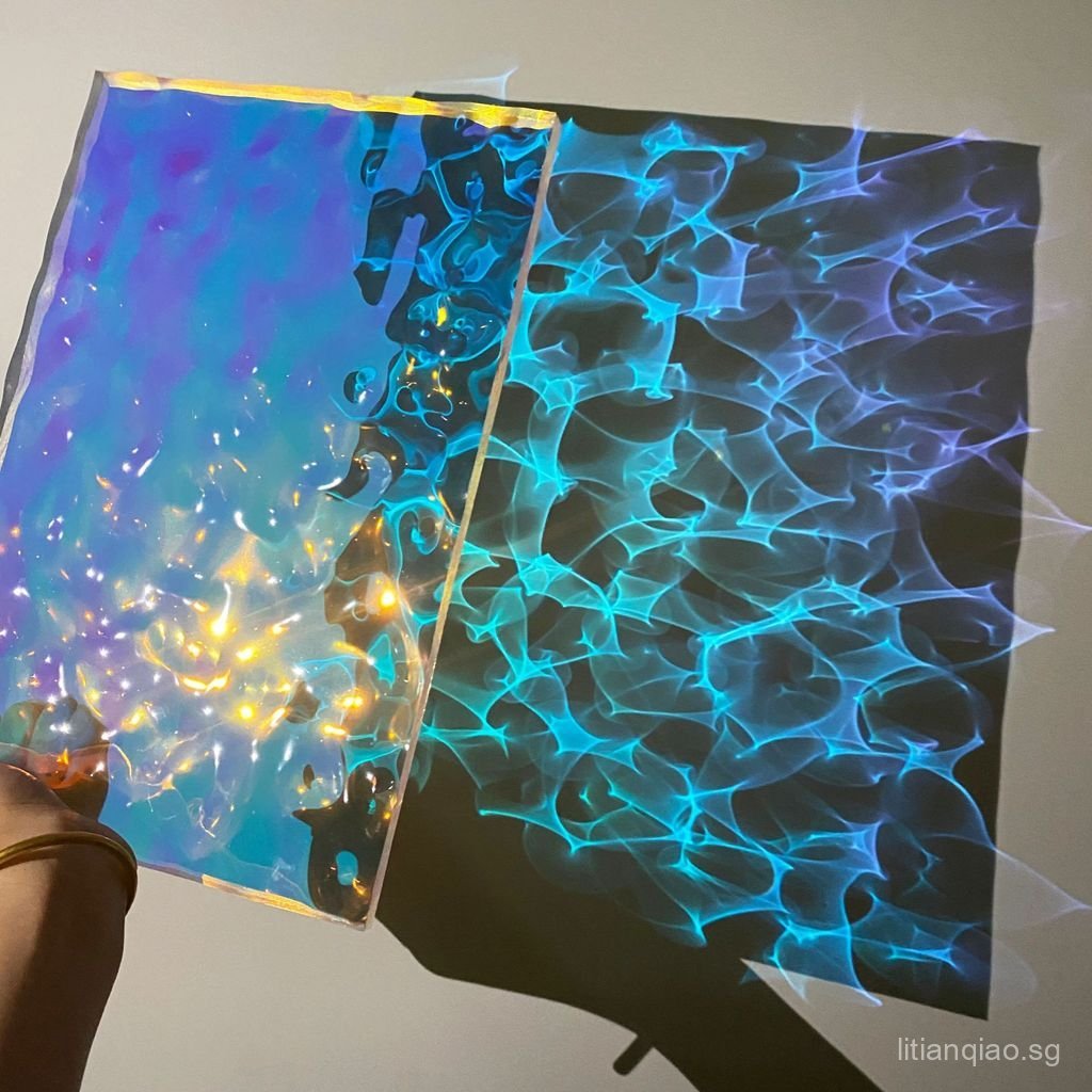 Acrylic Board Water Ripple Colorful Rainbow Organic Glass Board Hotel ...