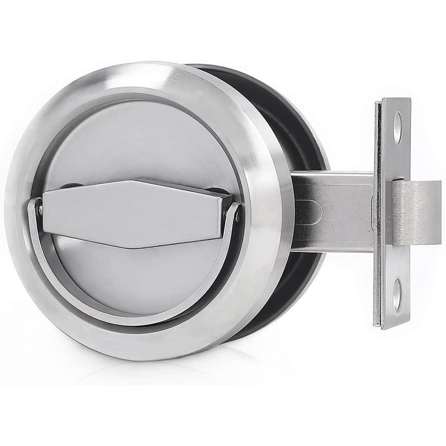 304 Stainless Steel Keyless Pocket Door Lock, Corridor Sliding Door ...