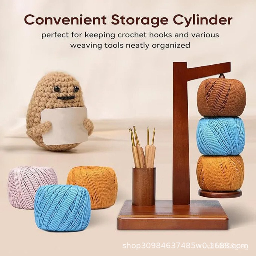Magnetic Cross-Border Wooden Solid Wood Yarn Rack Storage Rack Yarn ...