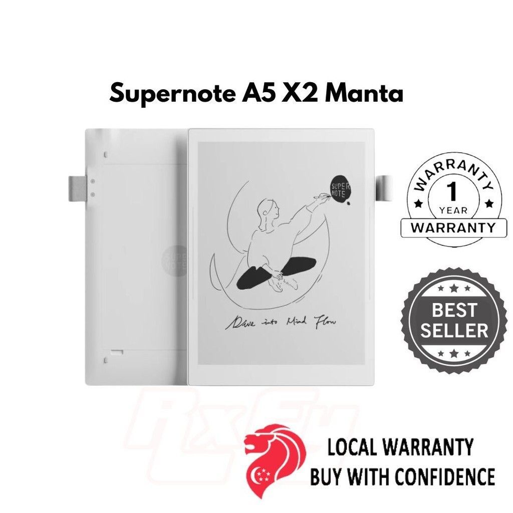 Supernote Manta A5 X2 paper eink tablet ebook writing drawing note pad ...