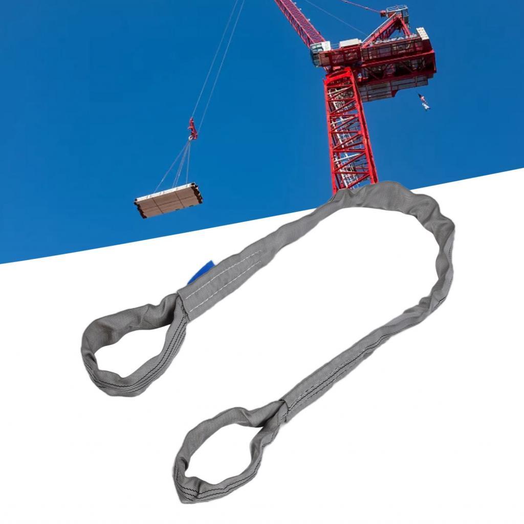 Round Lifting Sling High Strength Loop Lift Slings with Double Buckle ...