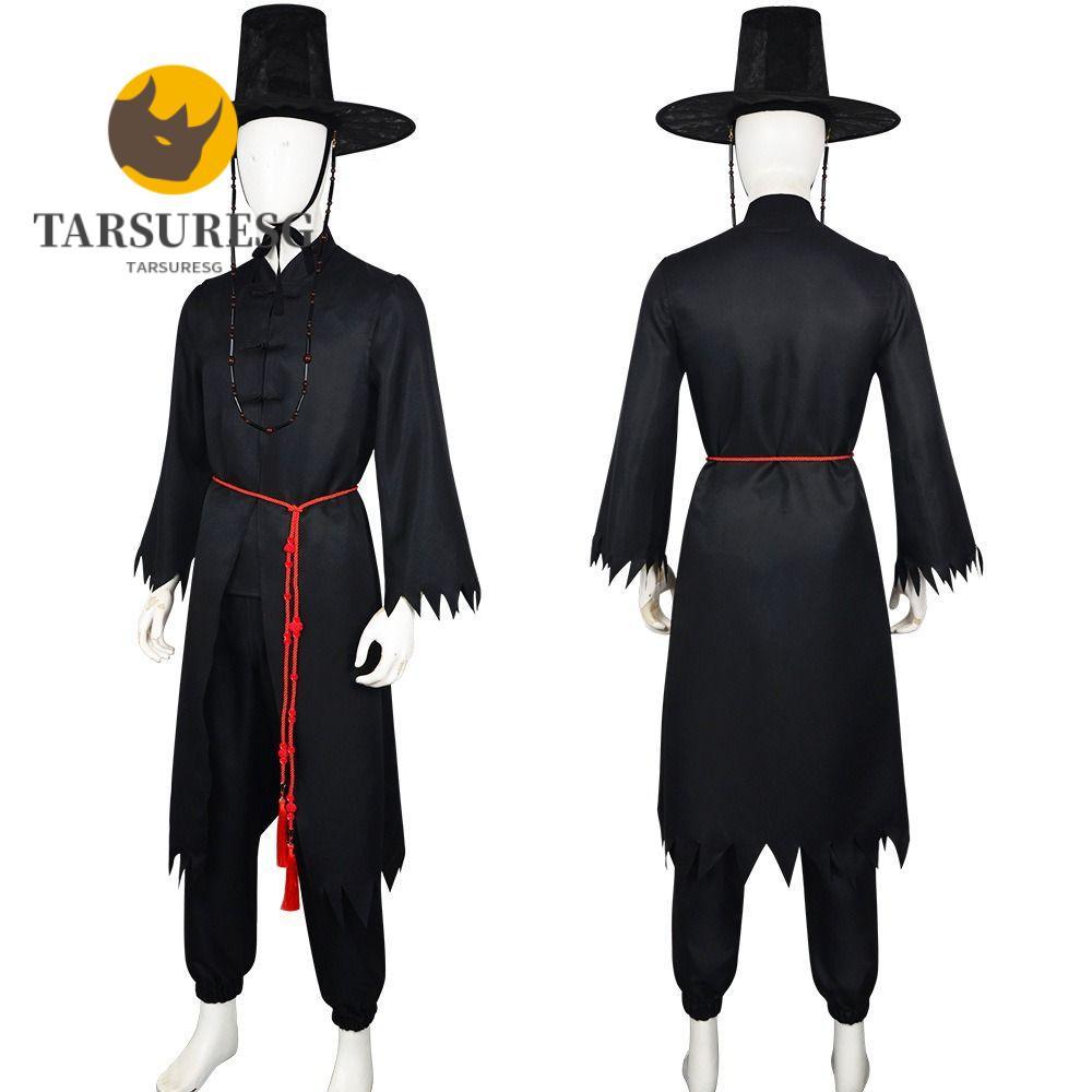 TARSURESG Kpop Demon Hunters Costume, Black Anime Demon Hunter Cosplay ...