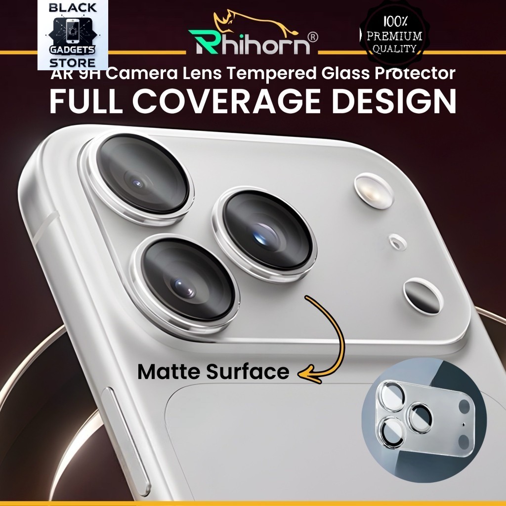 Rhihorn AR Frosted Matte Camera Lens Protector for iPhone 17 Pro Max ...