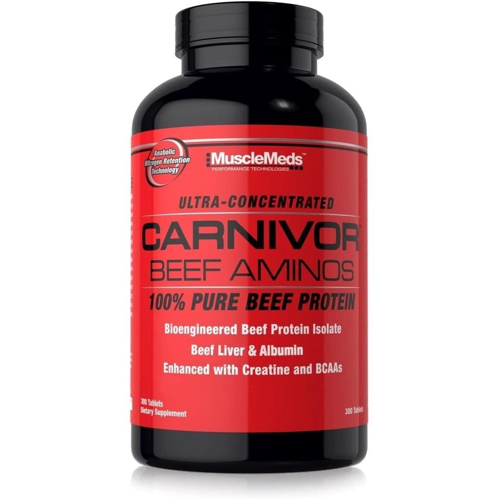 MuscleMeds Carnivor Beef Aminos, Beef Protein Isolate, Beef Liver, Beef ...