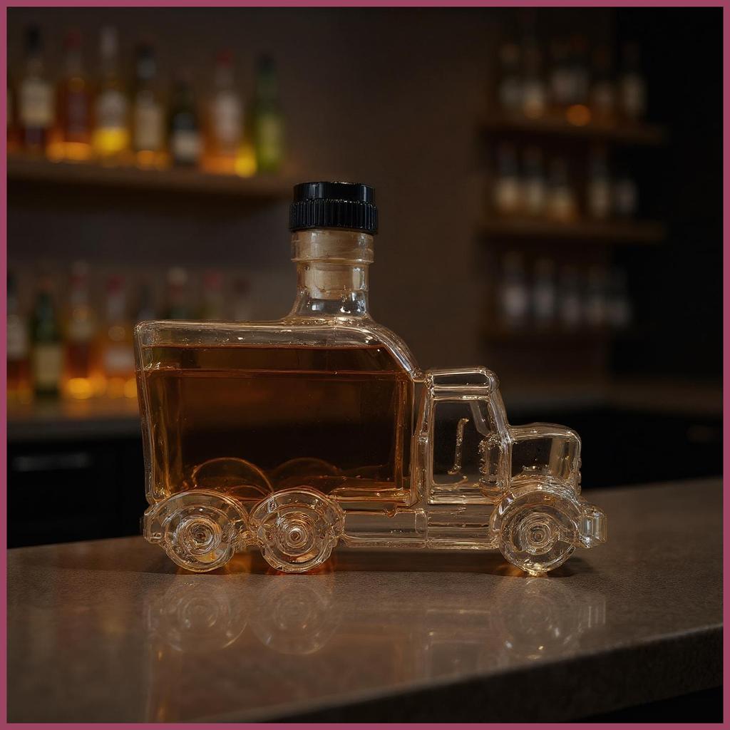 Bourbon Decanter Half Truck Bourbon Dispenser 375ml Liquor Container ...