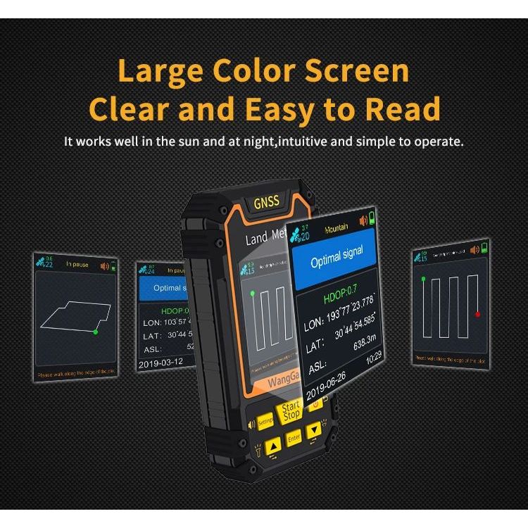 WangGan S3 S4 Color Screen GPS Land Meter Surveying Machine ...