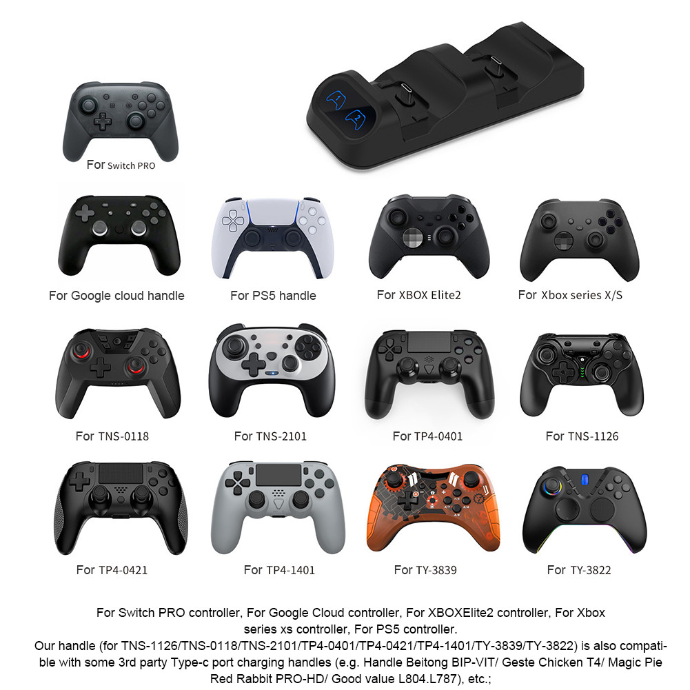 For Switch Pro Charging Dock Type-C Controller Dock Station Holder with ...