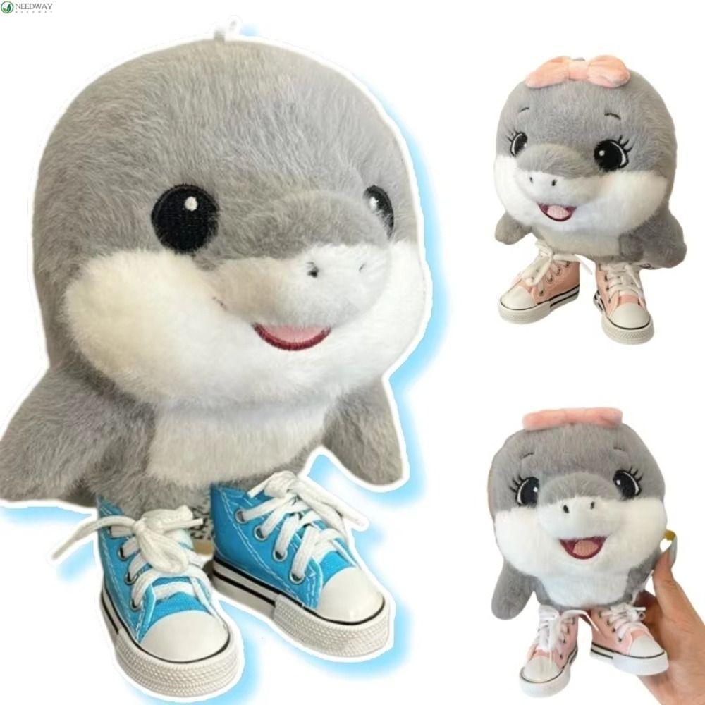 NEEDWAY Shark Plush Doll, Shoe-wearing Cute Anime Tung Tung Sahur ...