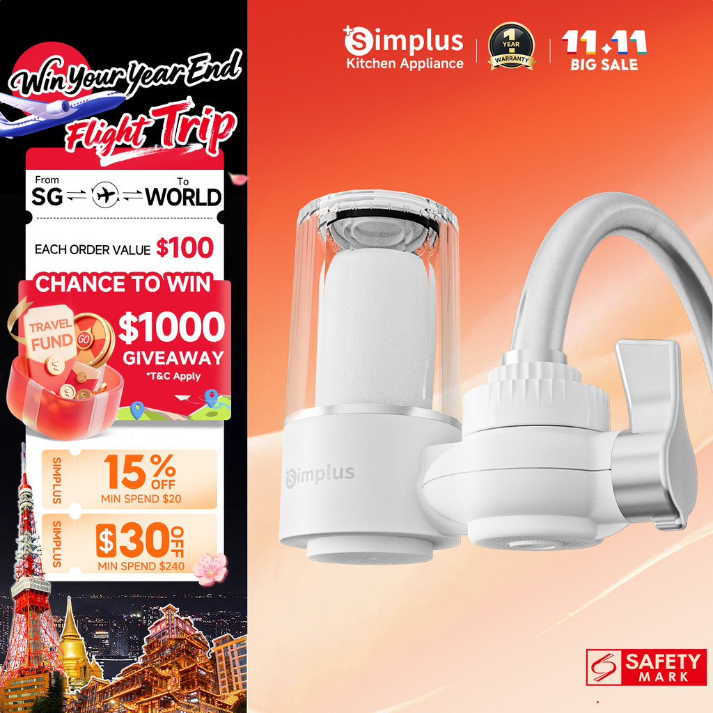 Simplus Kit Tap Water Purifier丨0.01µm Ultrafiltration filter丨2L/Min ...