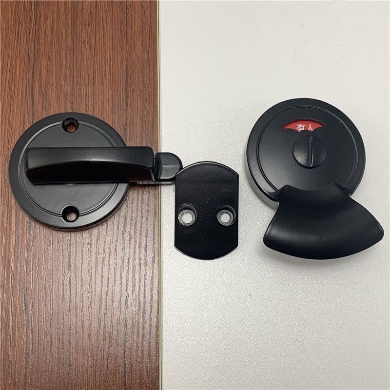 Public Toilet Partition Hardware Accessories Black Stainless Steel with ...