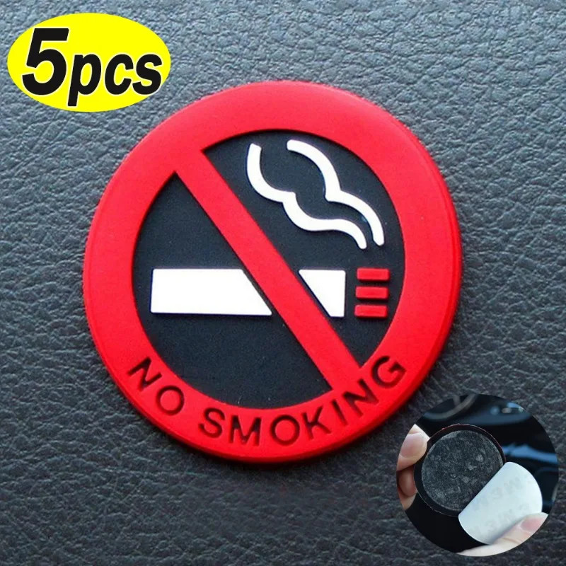 1/5pcs No Smoking Car Sticker Taxi Interior Self Adhesive Sign Decal ...