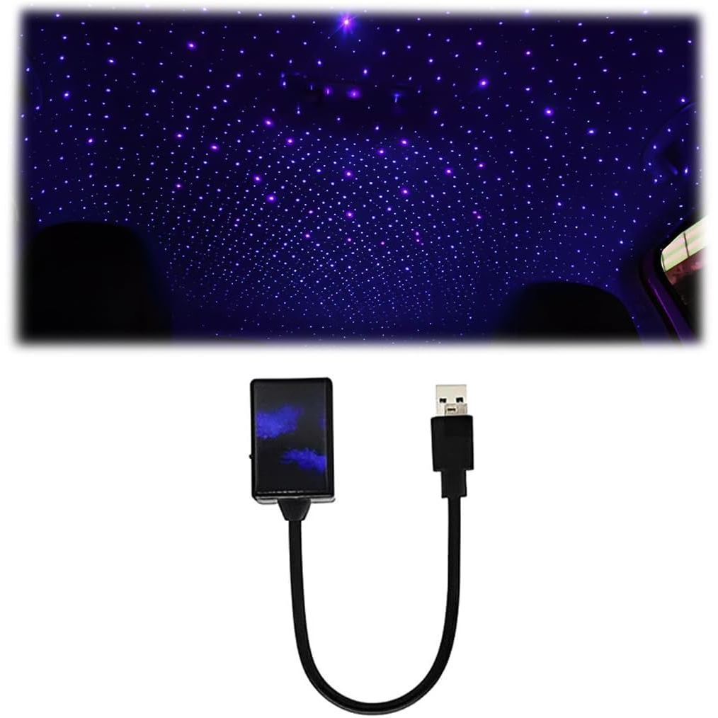 Portable USB Car Ceiling Light with Sound Activated LEDs - Romantic ...