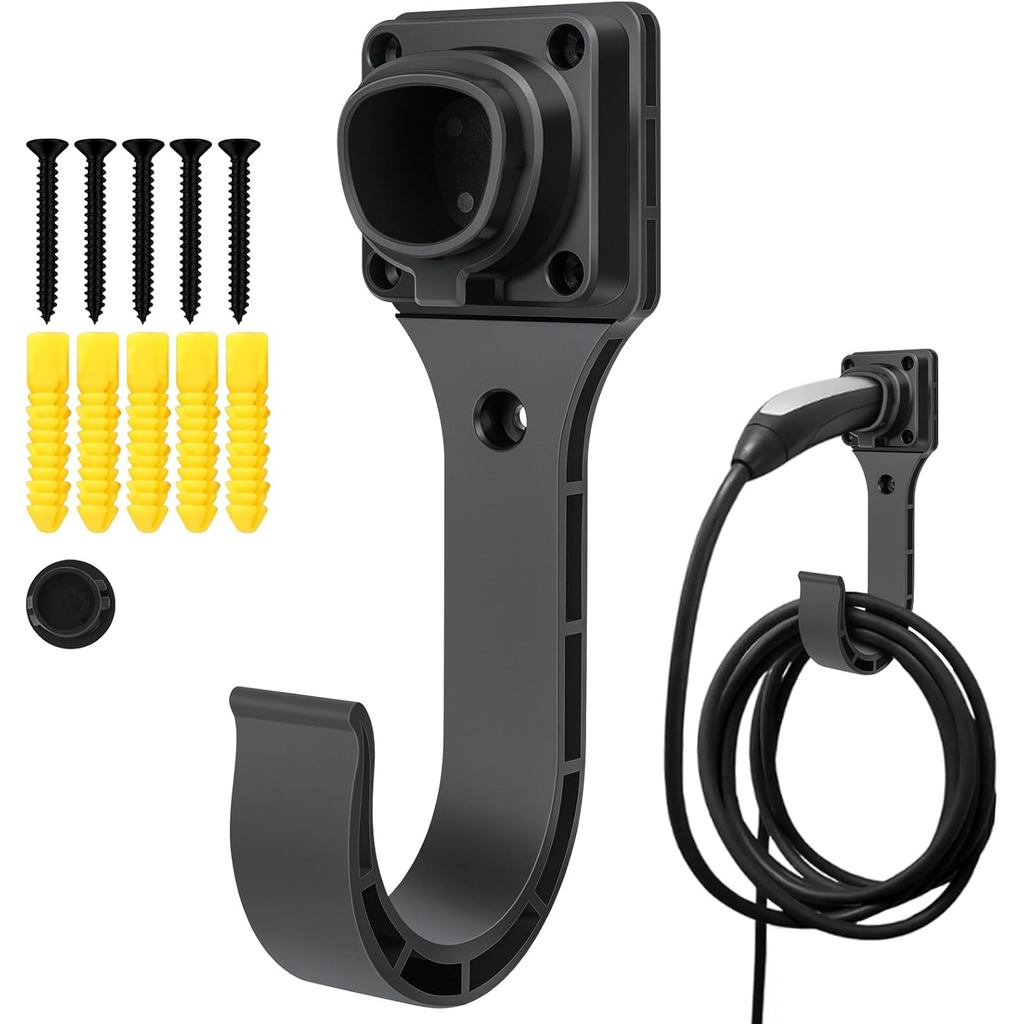 EV Charger Holder EV Charging Cable Holder with Wall Mount Dock & J ...