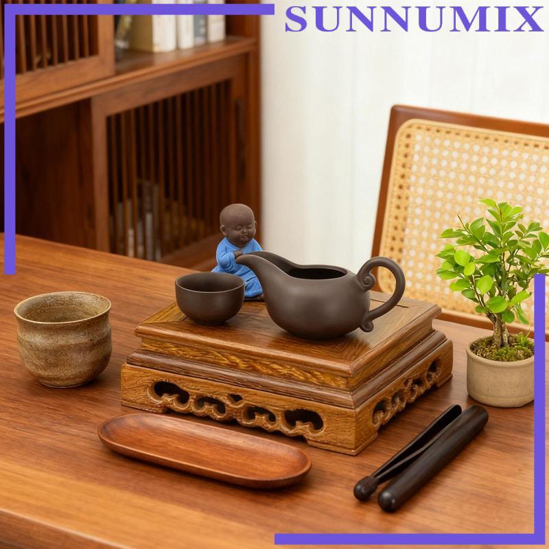 [Sunnimix] Wooden Planter Stand Wood Base Rustic Centerpieces Stable ...