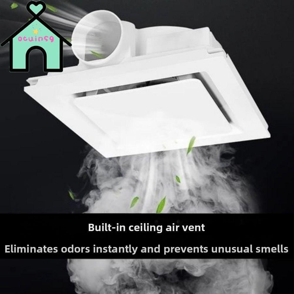 OTUINSG Ceiling Ventilation Fan, Square White Panel 8/10/12" In ...