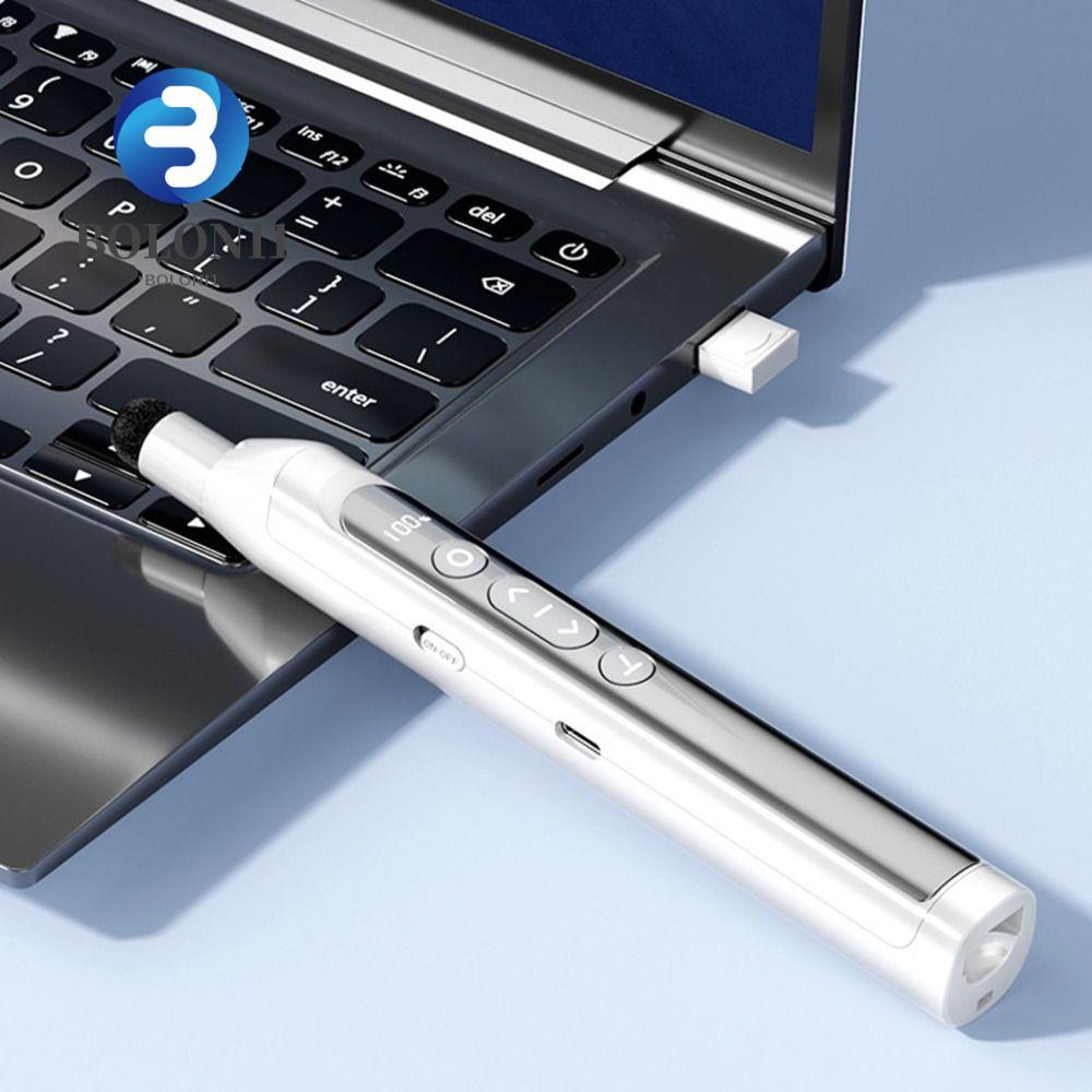 BO Telescopic Remote Whiteboard Pen, Battery Level Display Rechargeable ...