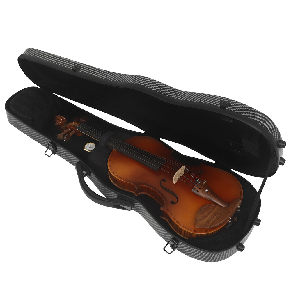 High-End 4/4 Carbon Fiber Violin Case Built-In Hygrometer Can Be ...