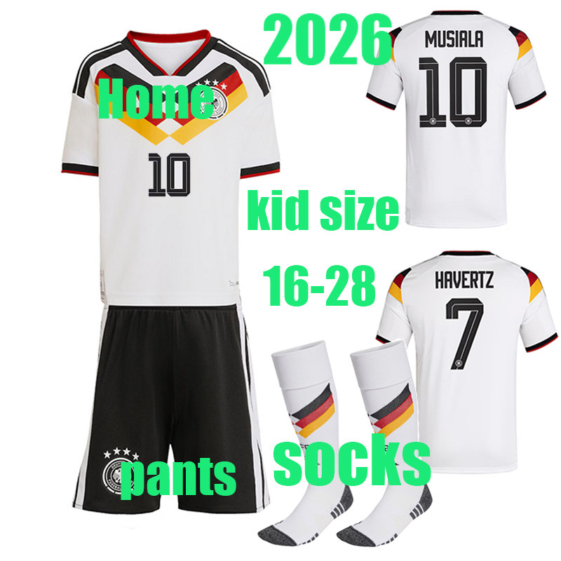 2026 Germanys jersey suit kid（with pants and socks）26/27 WIRTZ KIMMICH ...