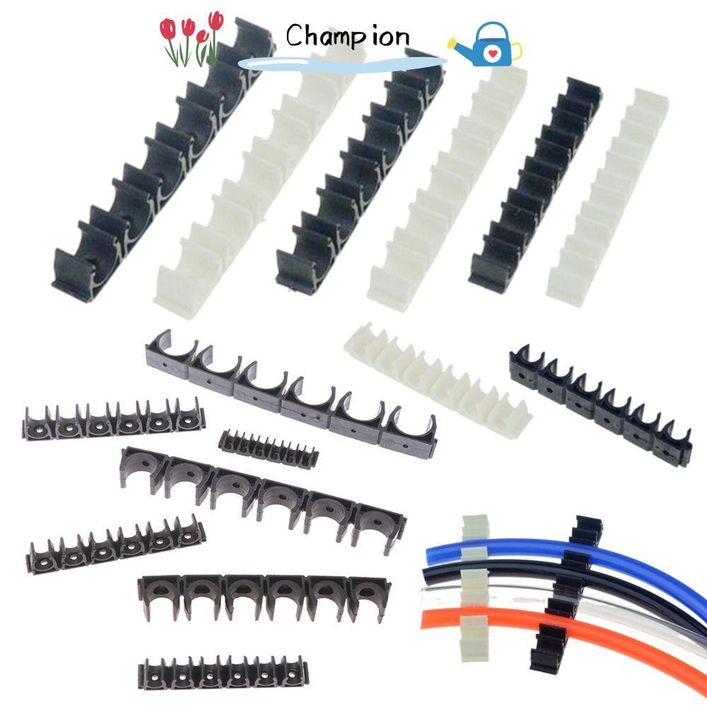 CHAMPIONO Water Pipe Holder, Fixing Air Hose Hose Clamp, 6 Way Gas ...
