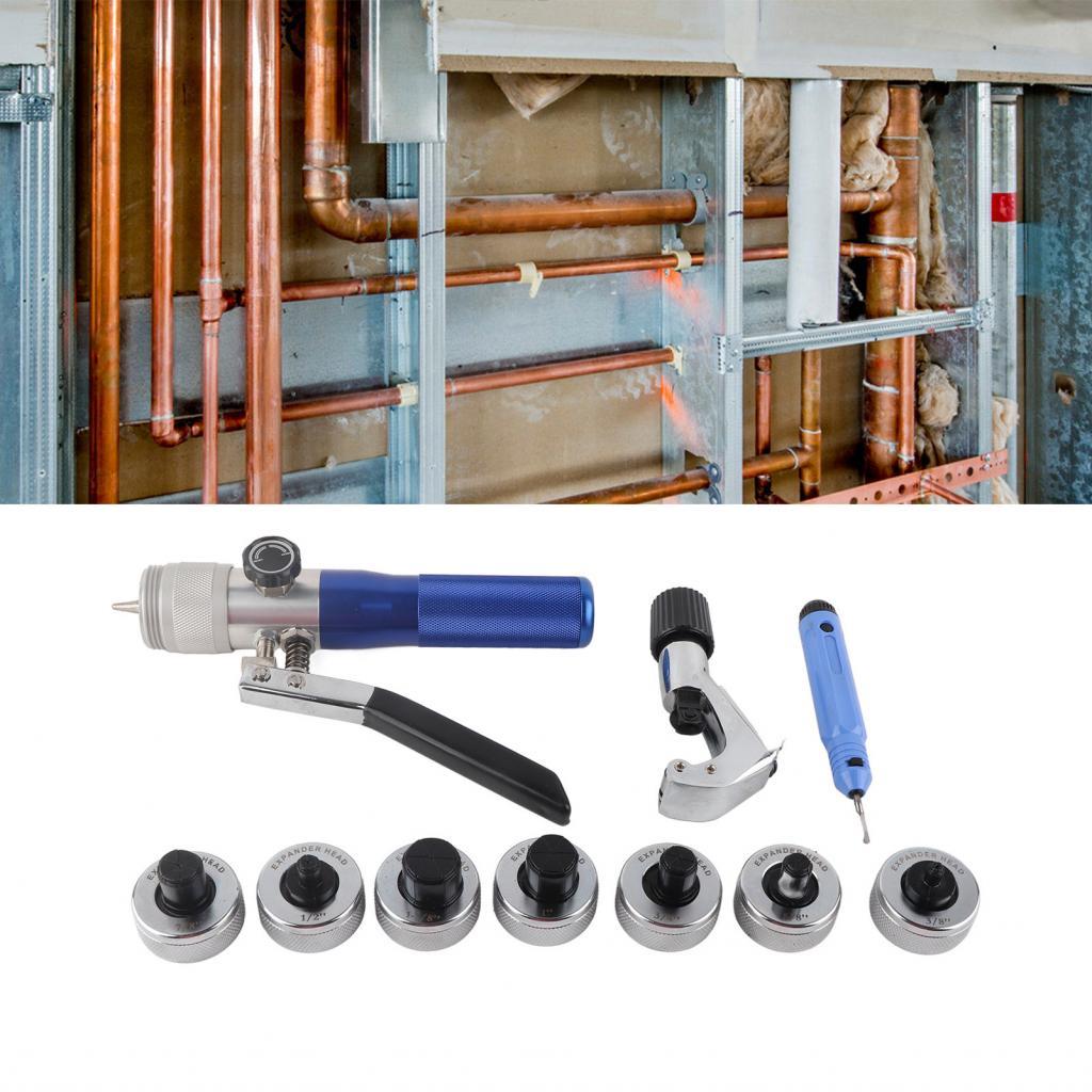 Hydraulic Tube Expander Standard Sizes Pipe Flaring Kit for Copper and ...