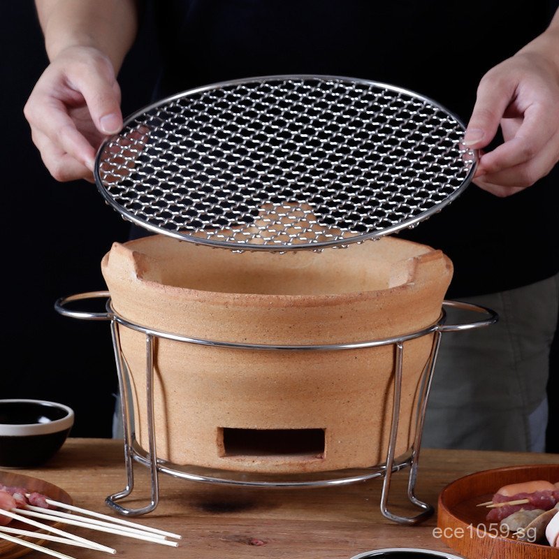 Large Household Outdoor Hot Pot Hong Kong Style Charcoal Stove BBQ ...