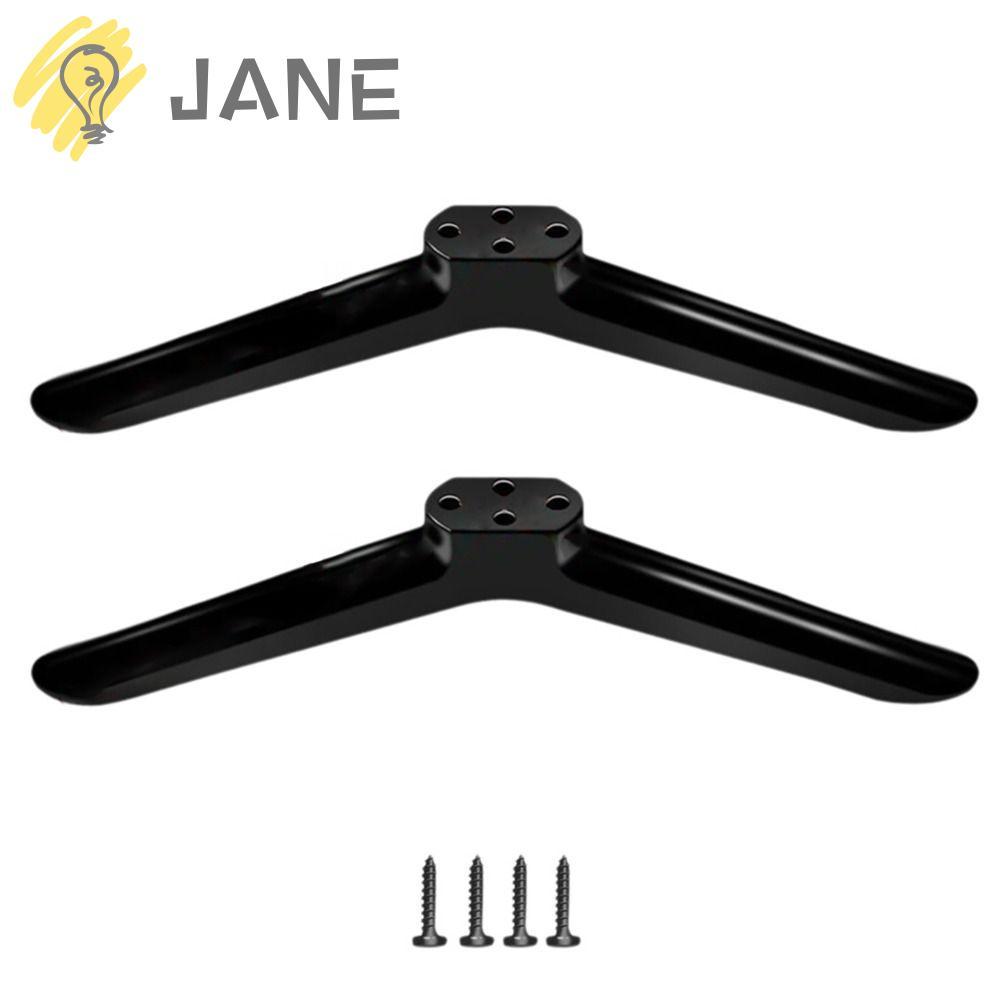 JANE TV Base Stand Legs, Universal Black TV Stand Base Mount, With ...