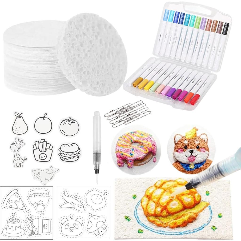 Magic Puffy Paint 3D Drawing Magic Canvas Sponge Puffy Popcorn Drawing ...