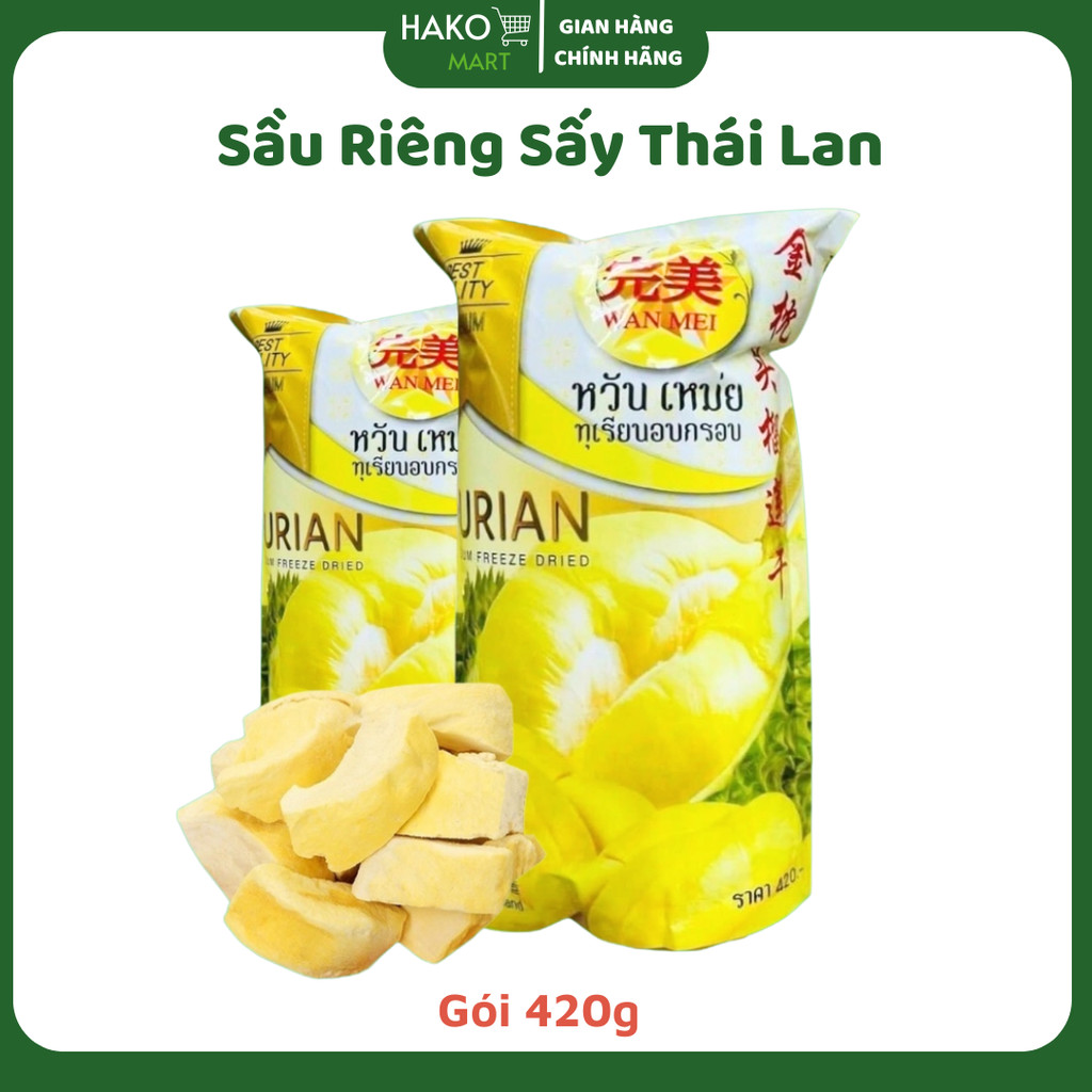 Wan Mei Thai Dried Durian 420g Pack | Shopee Singapore