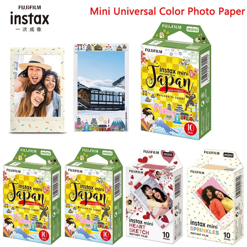 Fujifilm-instax Mini Film, 10 Sheets, Display Papers, Color Design For ...