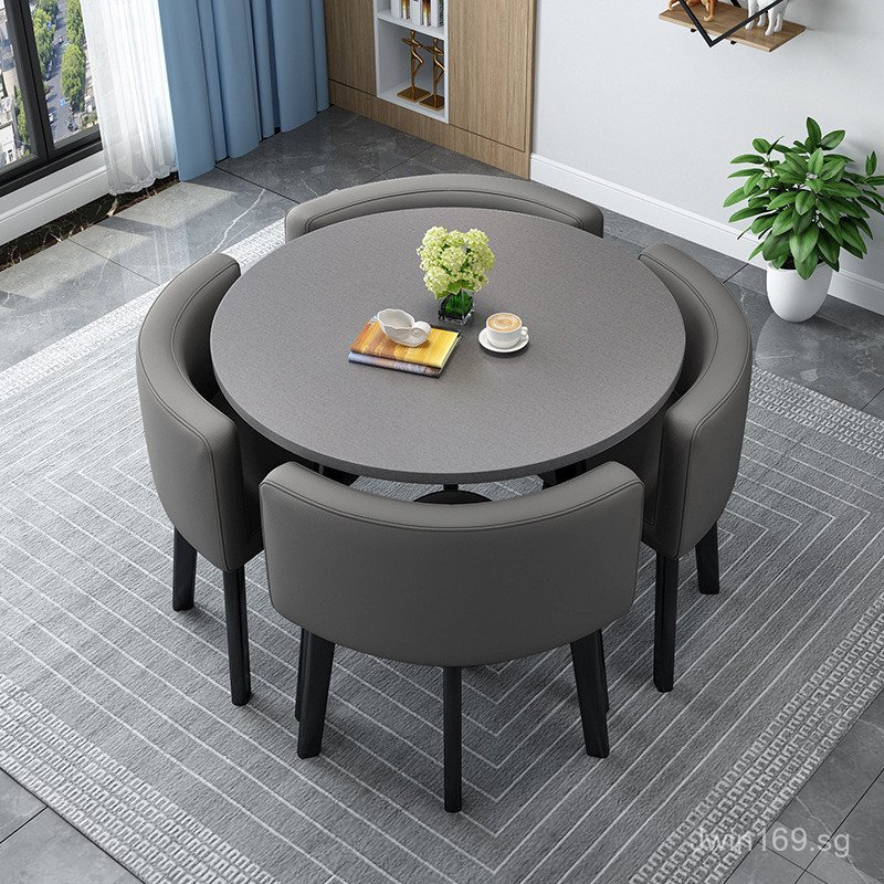 Simple Small Round Table for Reception Rest Area, Meeting and Reception ...