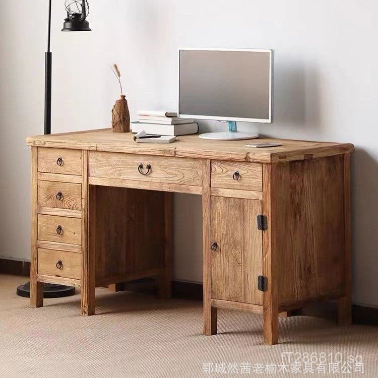 New Tea Table Office Writing Desk Floor-standing Solid Wood Multi ...