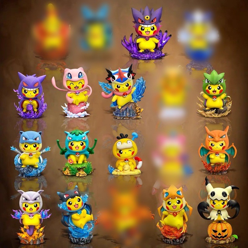 Gengar Pokémon Pikachu COS Wonderful Frog Blastoise Fire-Breathing ...