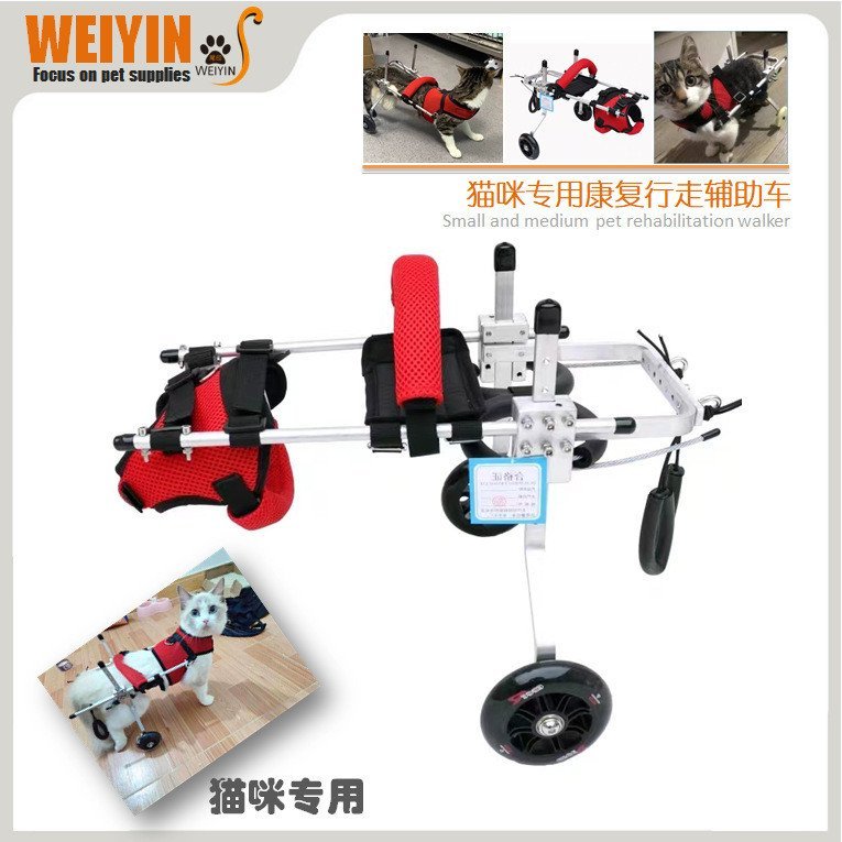 Cat Wheelchair for Disabled Pets Two-Wheel Assistive Vehicle for ...