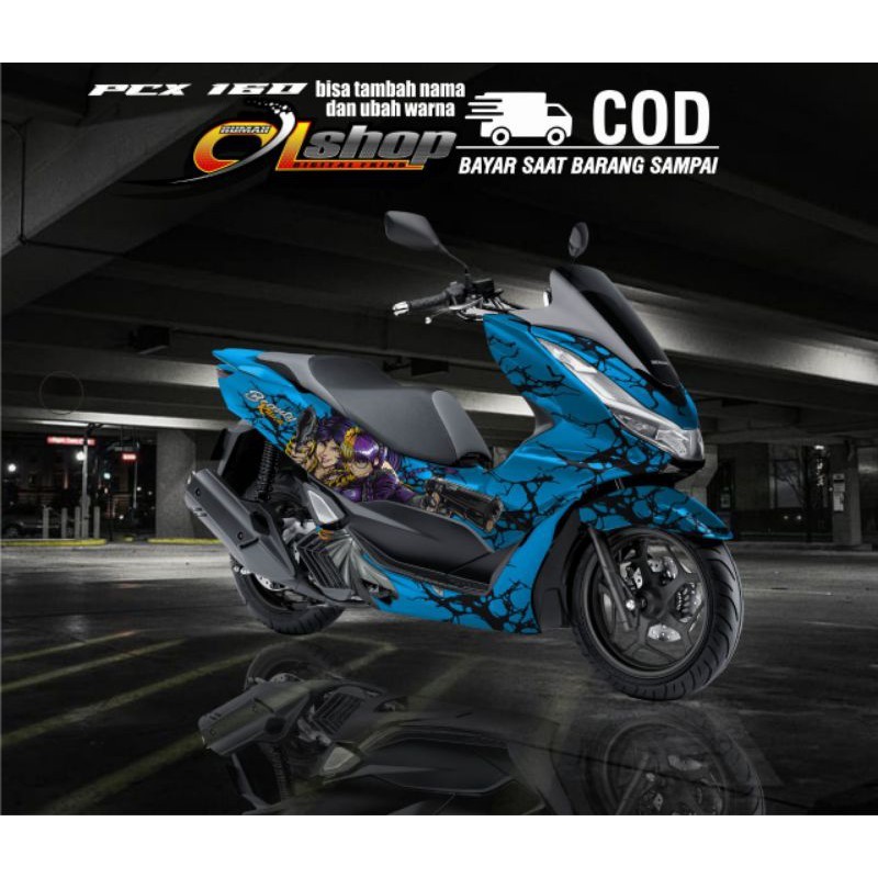 Motorcycle stickers, full body decal stickers, honda PCX cartoon ...