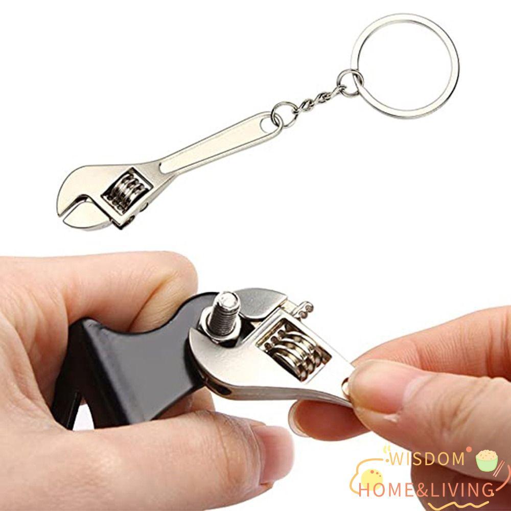 WISDOM 1Pcs Mini Wrench Keychain, Hand Tool Men Special Gift Jaw ...