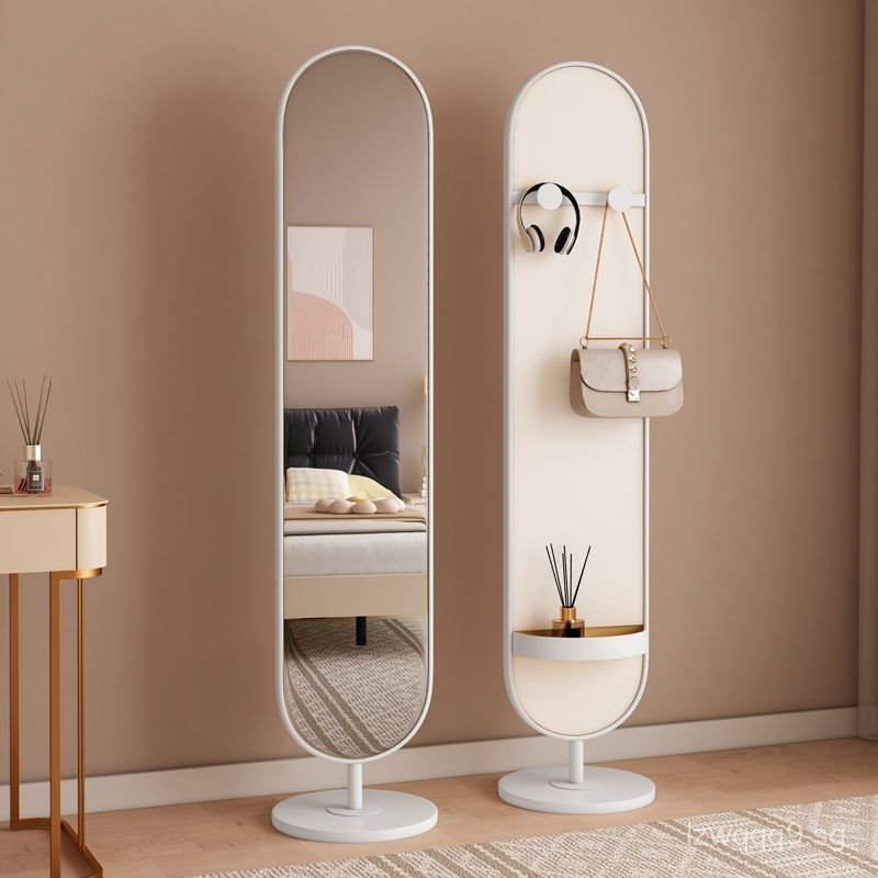 Cream Style Mirror Full-Length Mirror Floor Mirror Home Dressing Mirror ...