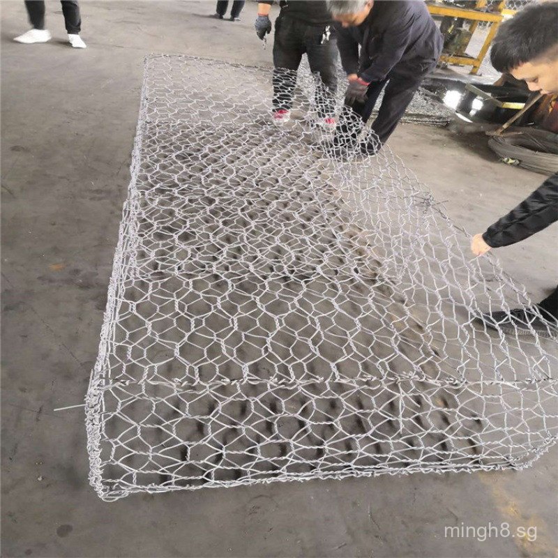 Gabion Stone Cage Mesh Water Conservancy Riverbank Slope Protection ...