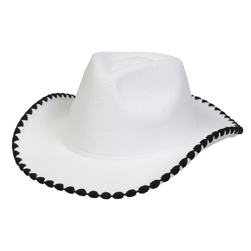 Curled Edge Woolen Hat Edge Male Female Jazz Top Hat Retro Fashion ...