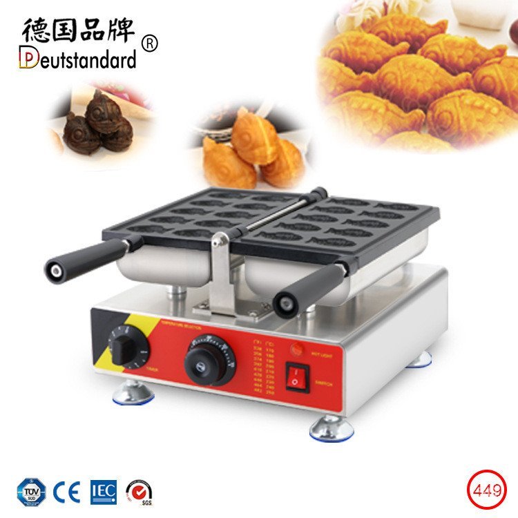 Commercial Mini Taiyaki Stuffed Big Eye Fish Whale Grilled Flip Fish ...