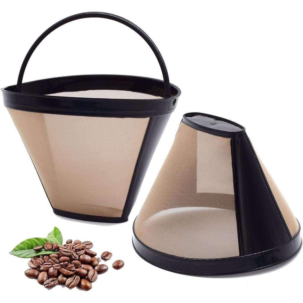 Reusable #4 Cone Coffee Filters Basket Replacement for Cuisinart Coffee ...