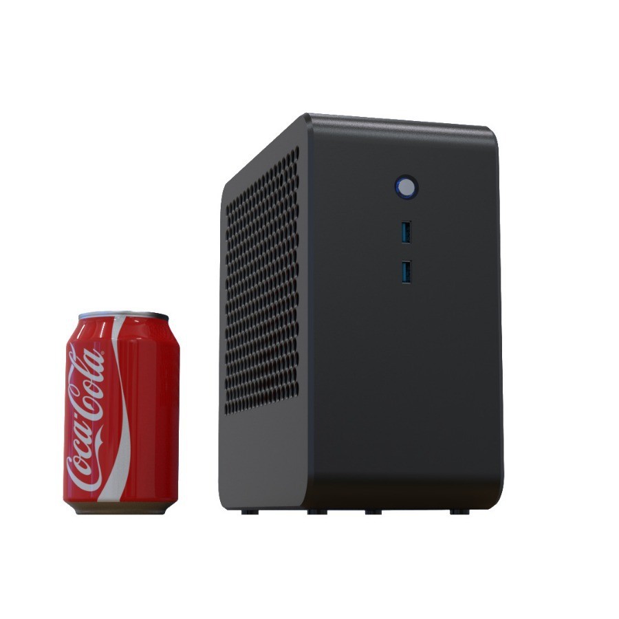 X230-SH All Aluminum Alloy1U Mini ITX Desktop Case with Discrete ...