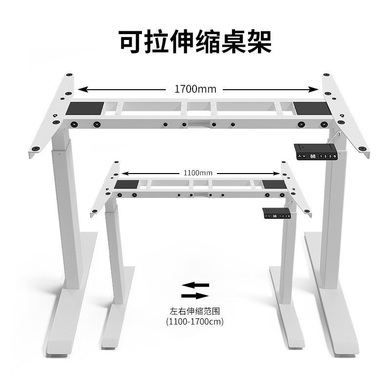 Electric Height Adjustable Desk Standing Desk Study Desk Dual Motor ...
