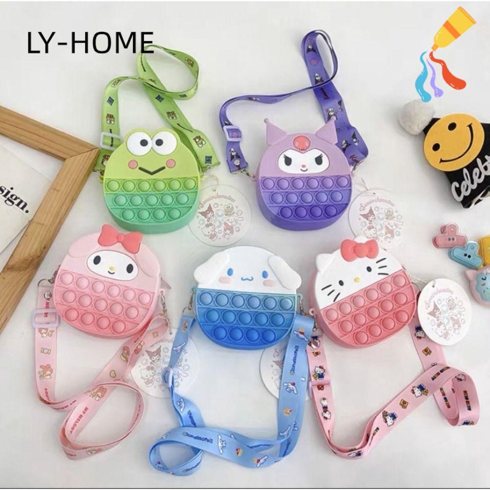 Liao Ying Cute Mini Sling Bag with Silicone Straps - Waterproof Rainbow ...